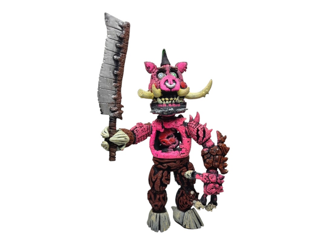 FNAF Five Nights at Freddys Twisted Pork Pigpatch Warlord 9" Toy Figure ...