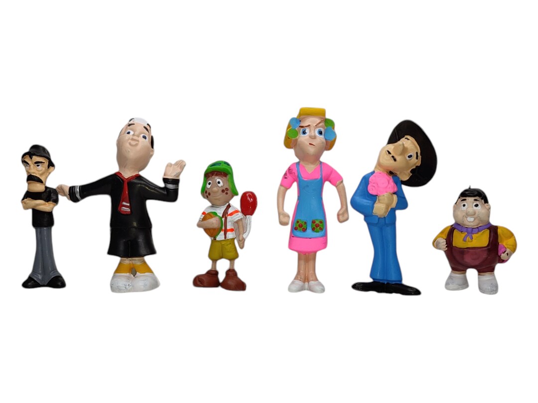 Chavo Del 8 - 6 Figuras De Juguete De 4" Hechas a Medida En México ...