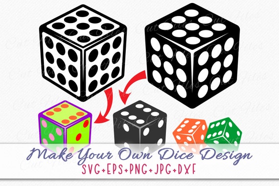 Dice Template SVG Dice Blank Design Make Your Own Dice | Etsy