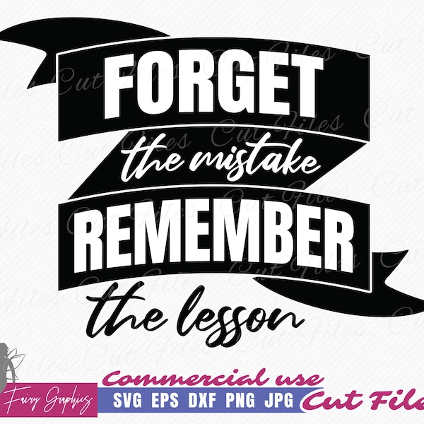 Forget the Mistake - Etsy