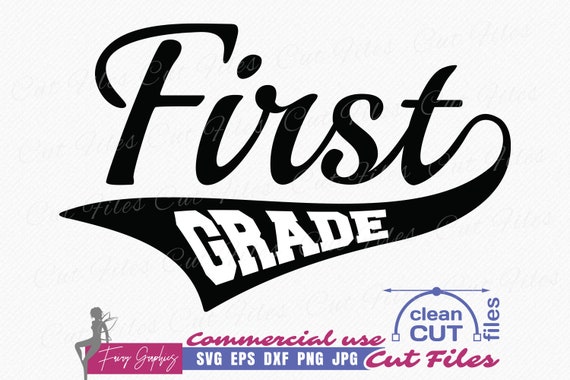First Grade Baseball SVG First Grade SVG 1st Grade SVG Back - Etsy