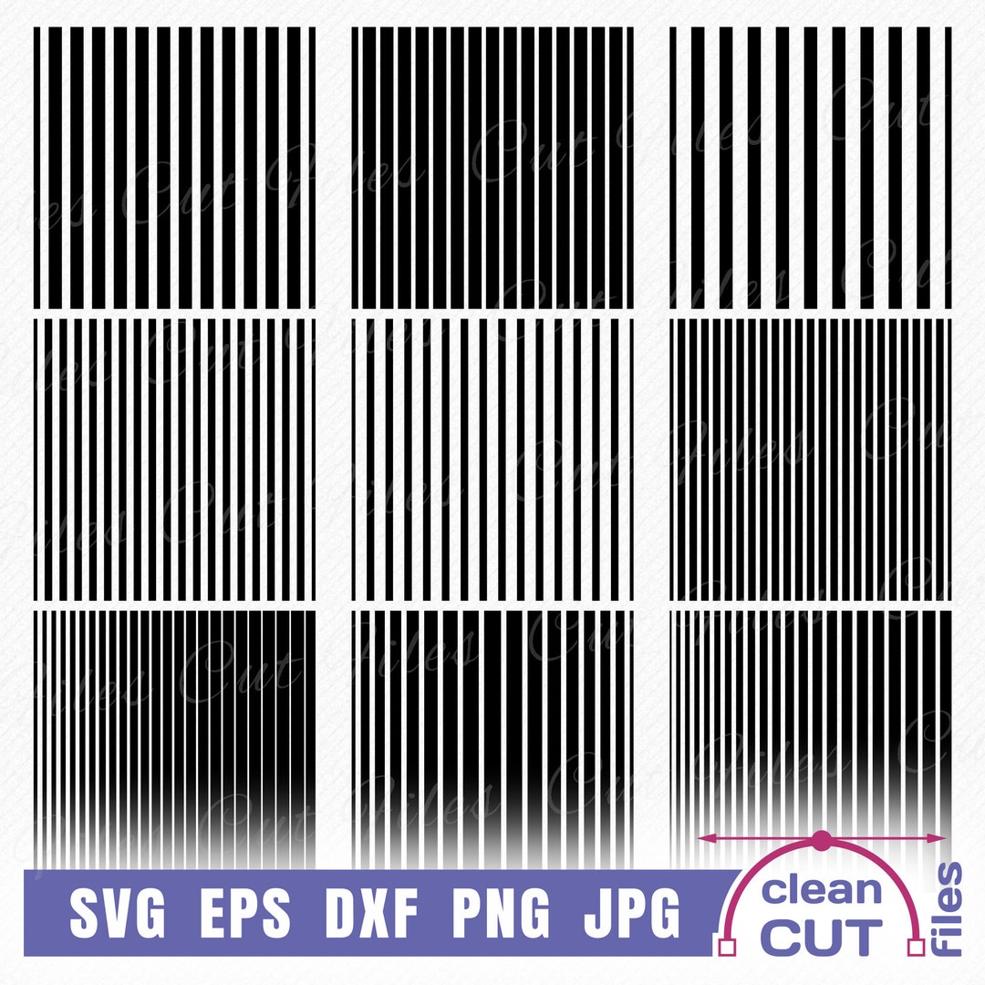 Stripe Patterns SVG Vector Bundle Clipart Files, Seamless Texture Line ...