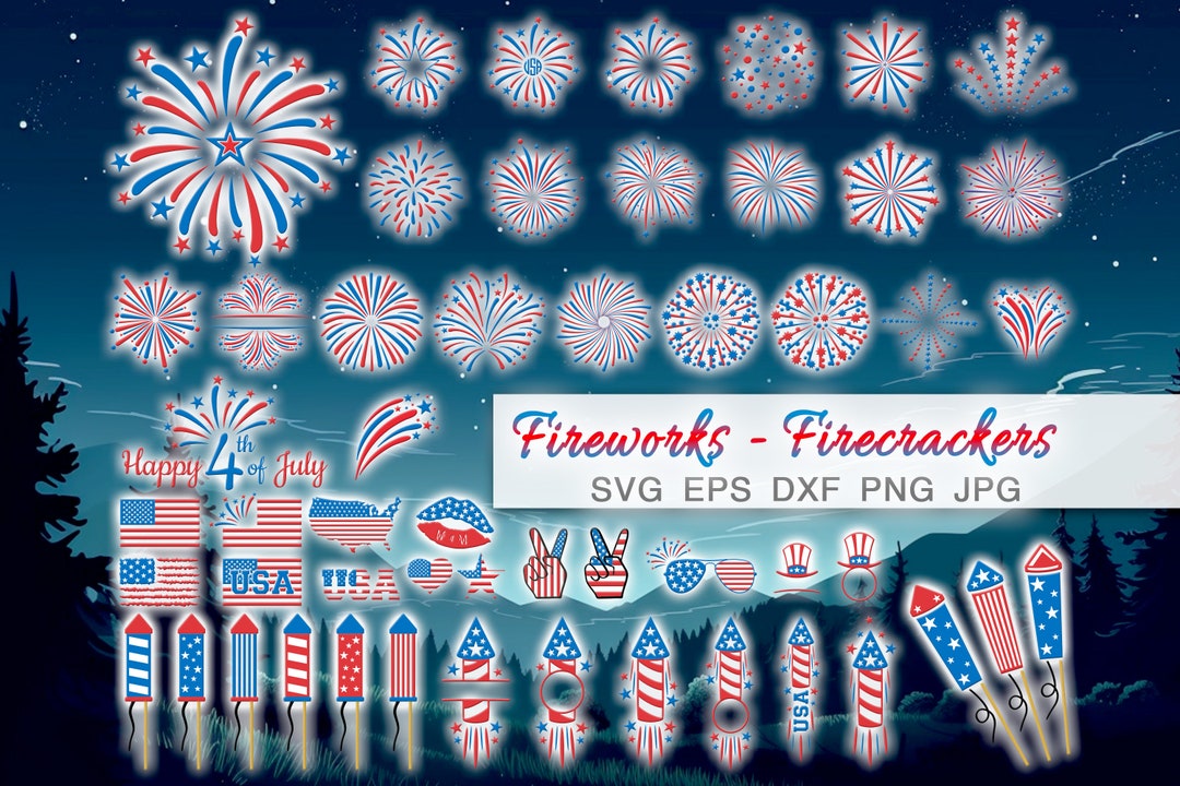 Firecracker and Fireworks SVG Bundle - Light up Your Celebrations With ...