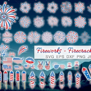Firecracker and Fireworks SVG Bundle - Light up Your Celebrations With ...