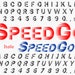 Speed Font | Racing Font, Motorsport Alphabet Letters, Installable Font ...