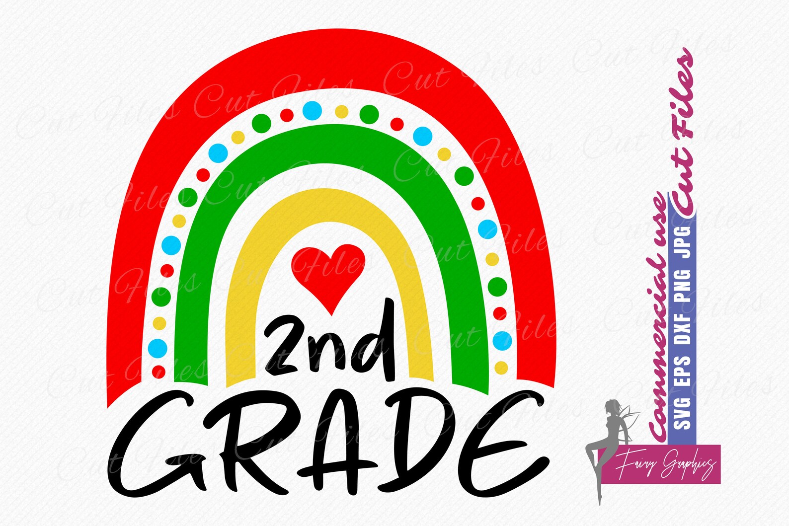 2nd Grade SVG Second Grade Rainbow SVG Back to School Shirt - Etsy