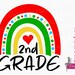 2nd Grade SVG Second Grade Rainbow SVG Back to School Shirt - Etsy