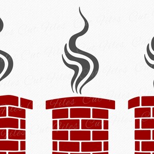 Christmas Chimney SVG Vector Bundle, Cutting and Clipart Files - Etsy