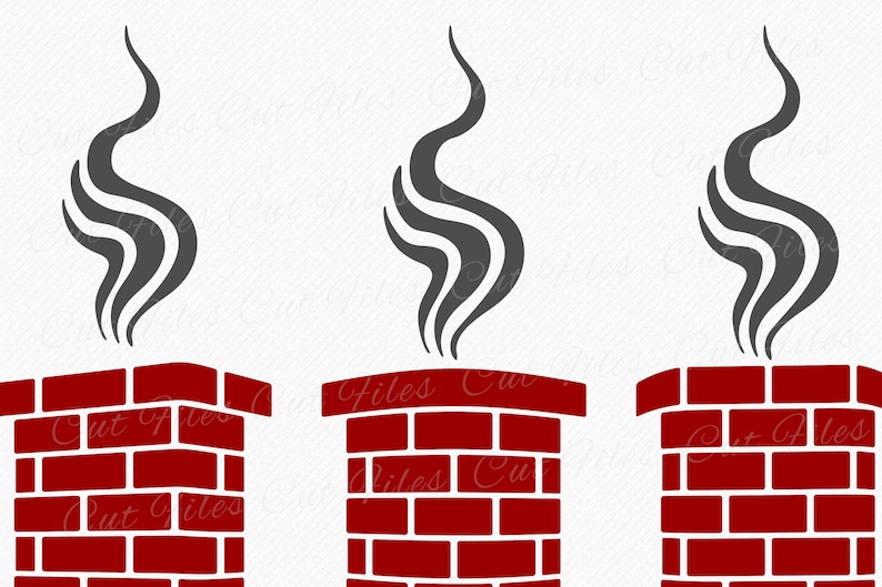 Christmas Chimney SVG Vector Bundle, Cutting and Clipart Files - Etsy