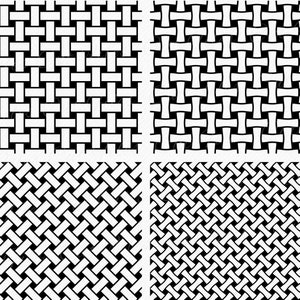 Basket Weave SVG Bundle, Black and White Seamless Basket Weave Patterns ...
