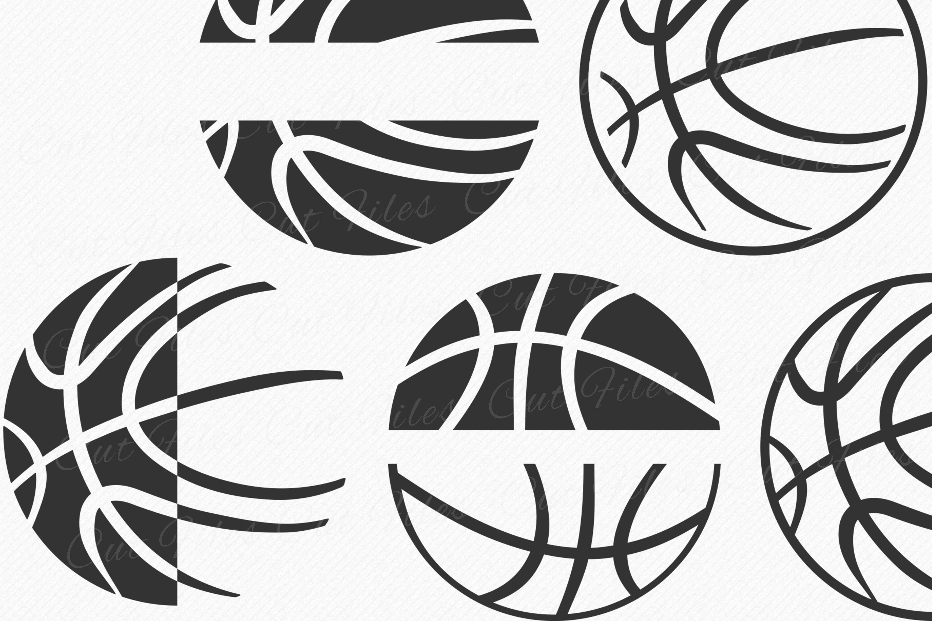 Basketball SVG Bundle Basketball Template Clipart and - Etsy