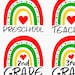 Back to School Rainbow SVG Bundle, Rainbow Grades Shirt Cutting and ...