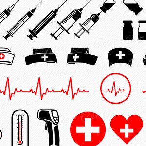 Nurse SVG Bundle | Nursing SVG | Hospital Clipart Designs | Stethoscope ...