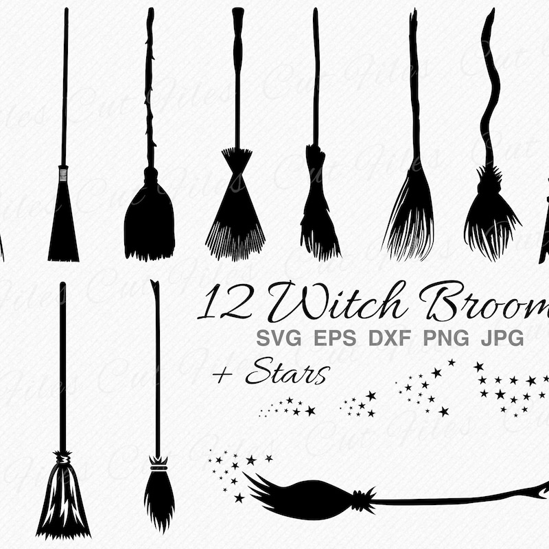 Witches Broom Transfers - Etsy