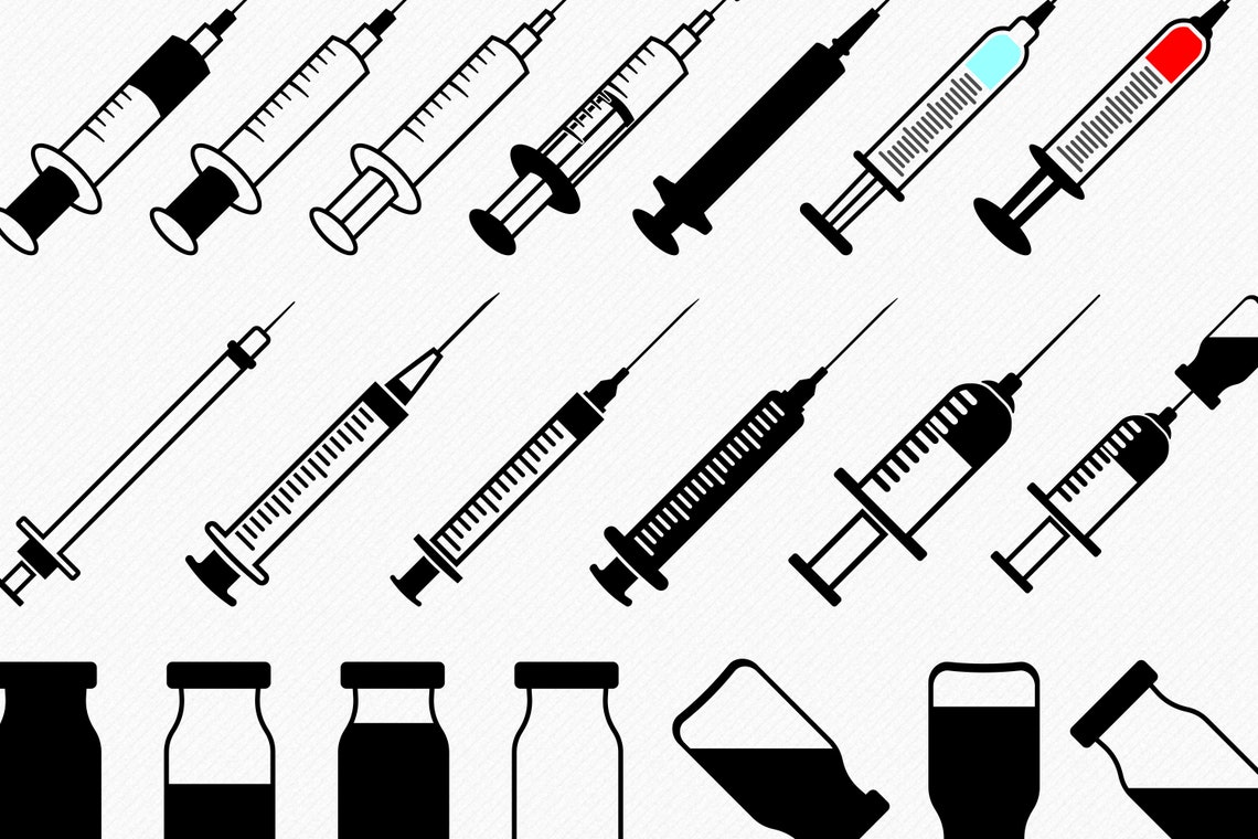Syringe SVG Bundle | Doctor SVG | Hospital Vector and Clipart Designs ...