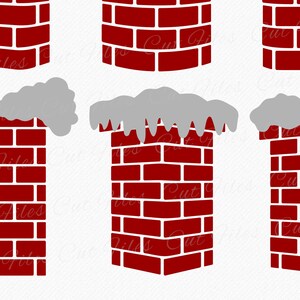 Christmas Chimney SVG Vector Bundle, Cutting and Clipart Files - Etsy