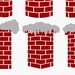 Christmas Chimney SVG Vector Bundle, Cutting and Clipart Files - Etsy