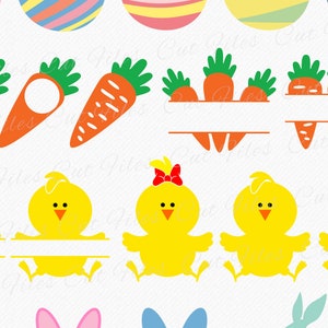 Easter SVG Bundle, Easter Frame SVG, Easter Egg Svg, Bunny Name Frame ...