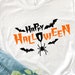 Happy Halloween With Bats and Spider SVG, Halloween Design With Bats ...