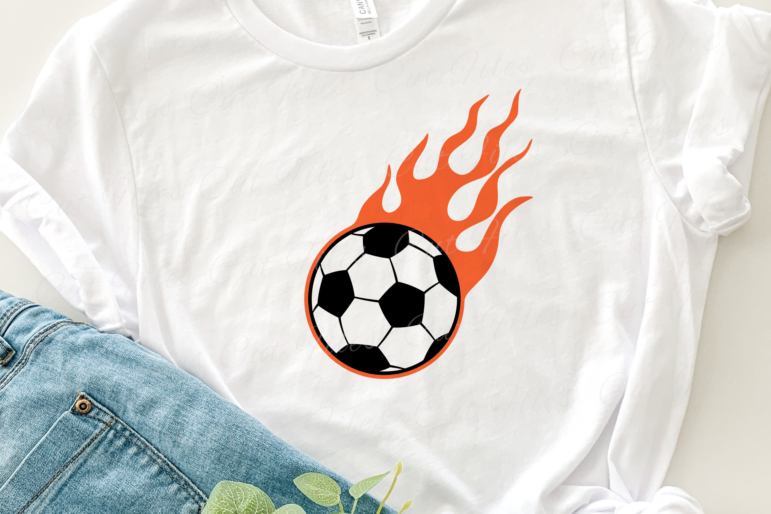 Soccer Ball Fire SVG Bundle, Fire Soccer SVG, Soccer on Fire Cut File ...
