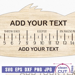 Fisherman's Ruler Svg - Fish Ruler SVG – Fishing Measurement Clipart ...