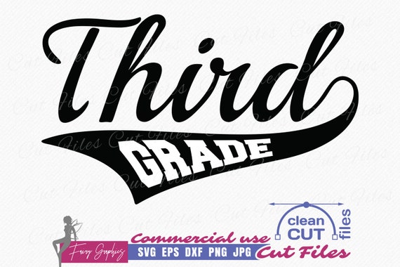 Third Grade Baseball SVG Third Grade SVG 3rd Grade SVG Back - Etsy