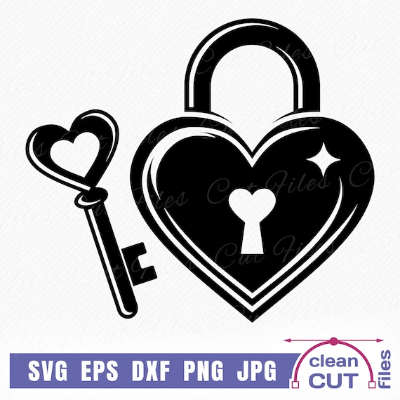 Heart Lock And Key Drawings