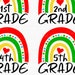 Back to School Rainbow SVG Bundle, Rainbow Grades Shirt Cutting and ...