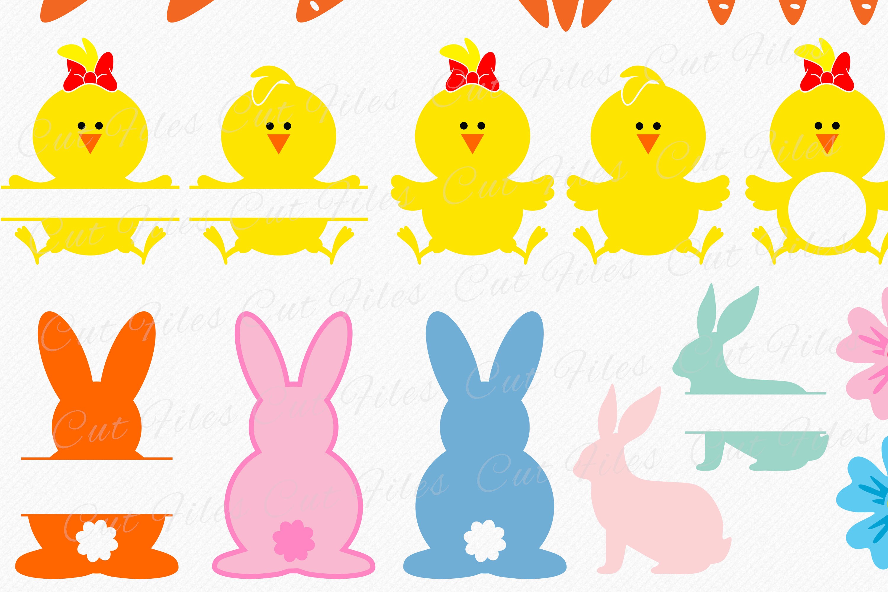 Easter SVG Bundle, Easter Frame SVG, Easter Egg Svg, Bunny Name Frame ...