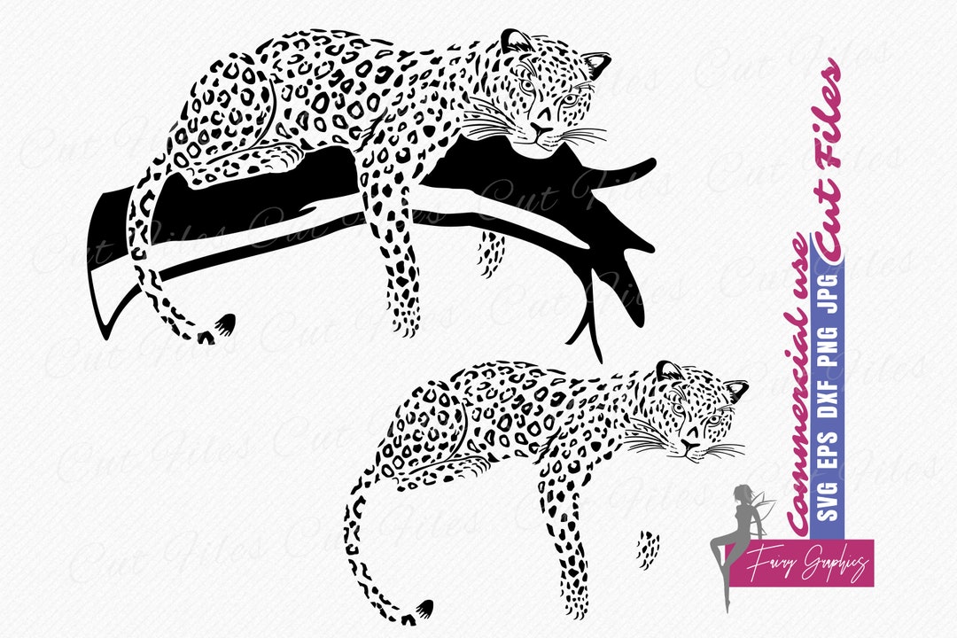 Leopard SVG, Animal SVG, Wild Cat SVG, Leopard Clipart - Vector Cutting ...