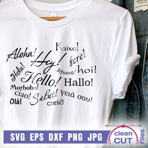 Hello in 15 Different Languages of the World, Handwritten Phrase Hello ...
