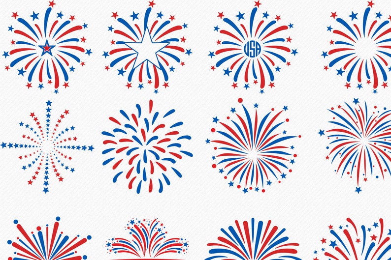Fireworks SVG Bundle Firecracker SVG 4th of July Firework - Etsy