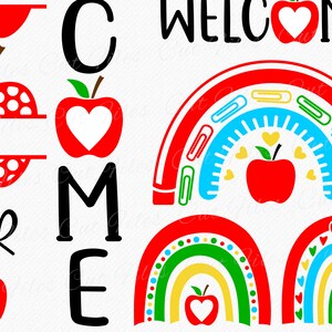 Apple SVG Bundle, Apple Monogram Name Frame SVG, Apple Rainbow SVG ...