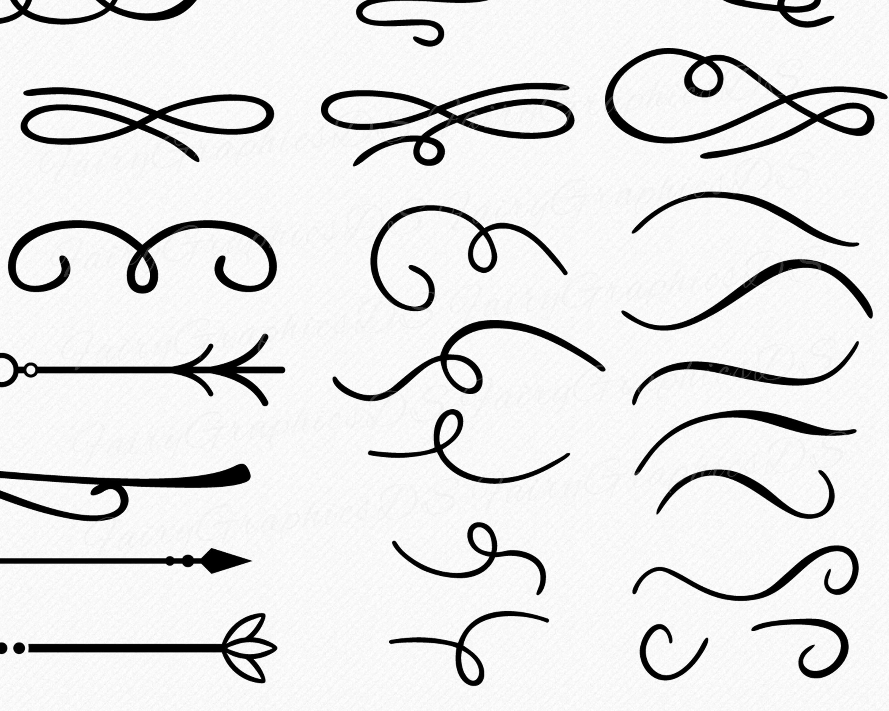 Text Divider SVG Bundle 47 Vector and Clipart Dividers Text - Etsy