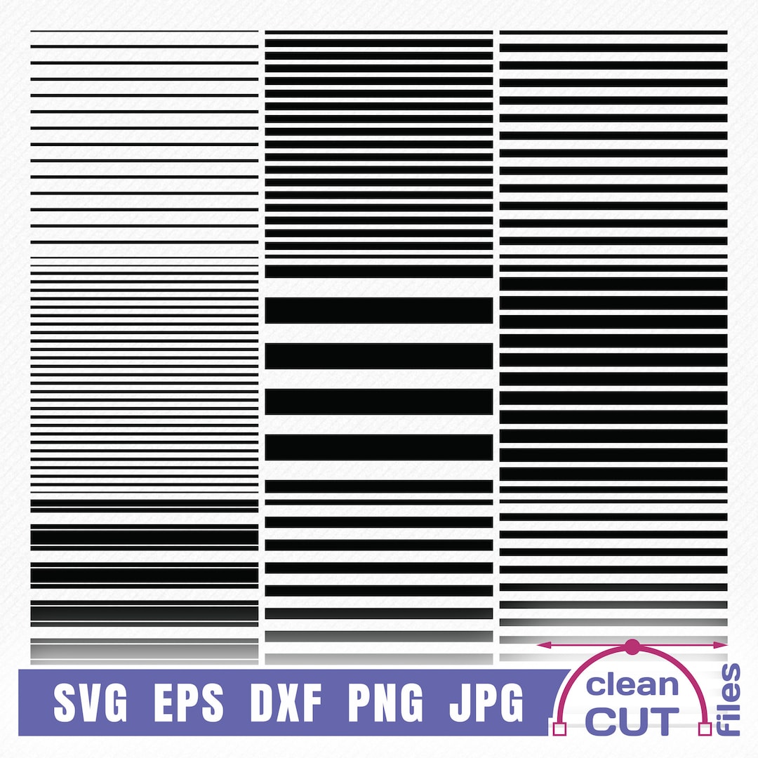 Seamless Stripes Pattern SVG Vector Bundle, Thick and Thin Lines ... Seamless Stripes Pattern SVG Vector Bundle, Thick and Thin Lines ...