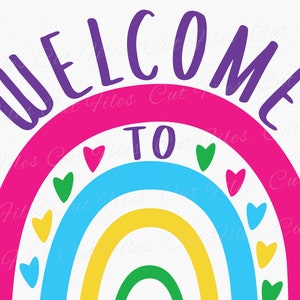 2nd Grade Rainbow SVG, Welcome to Second Grade Rainbow SVG, Back to ...