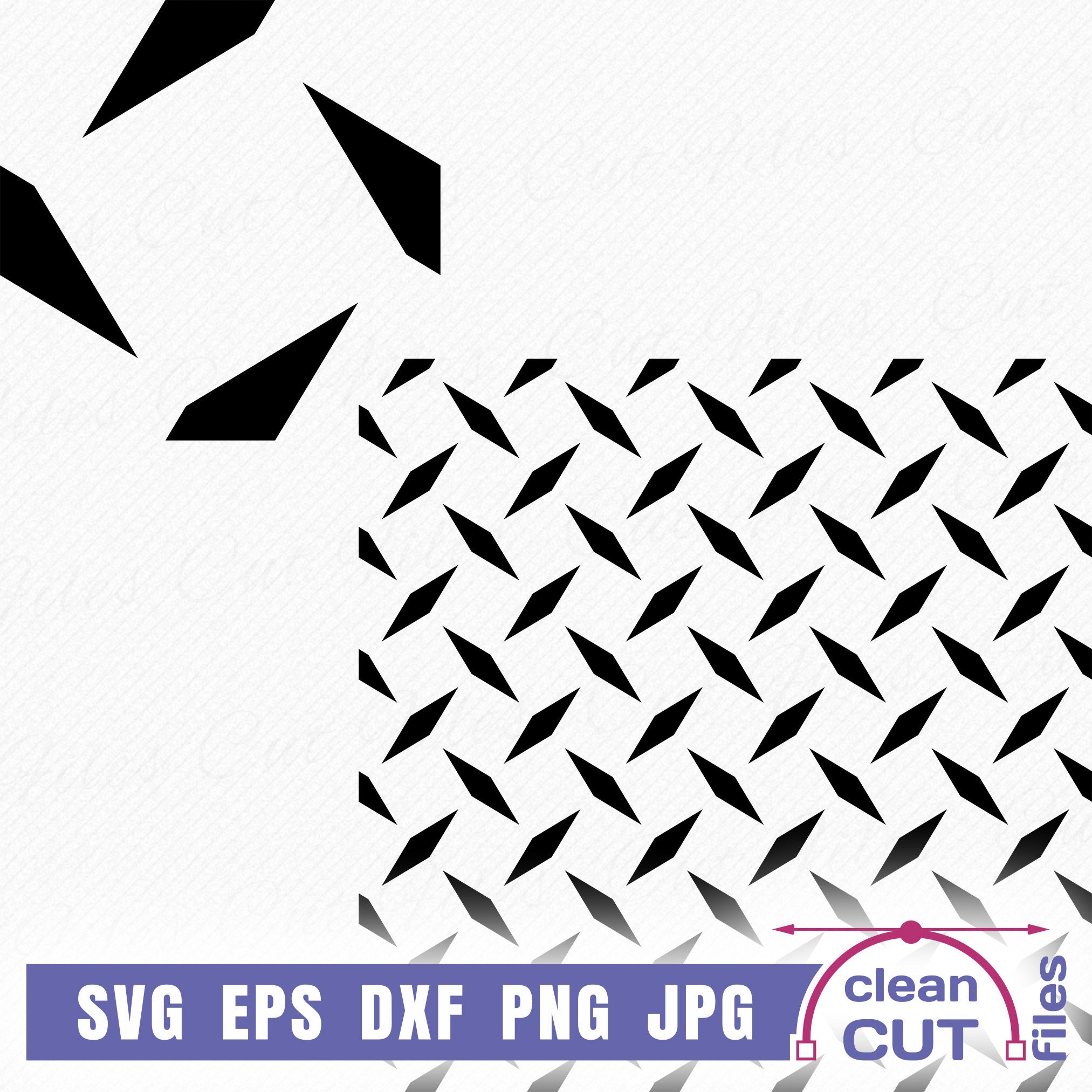 Diamond Plate Patterns SVG Vector Bundle Clipart Files, Seamless ...