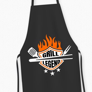 Grill Legend SVG Design for Apron T-shirt - Flaunt Your Barbecue Skills ...