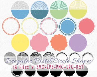 Irregular Circle Svg - Etsy