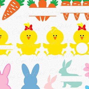 Easter SVG Bundle, Easter Frame SVG, Easter Egg Svg, Bunny Name Frame ...