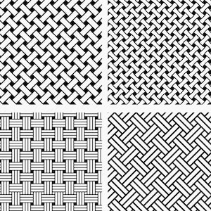 Basket Weave SVG Bundle, Black and White Seamless Basket Weave Patterns ...