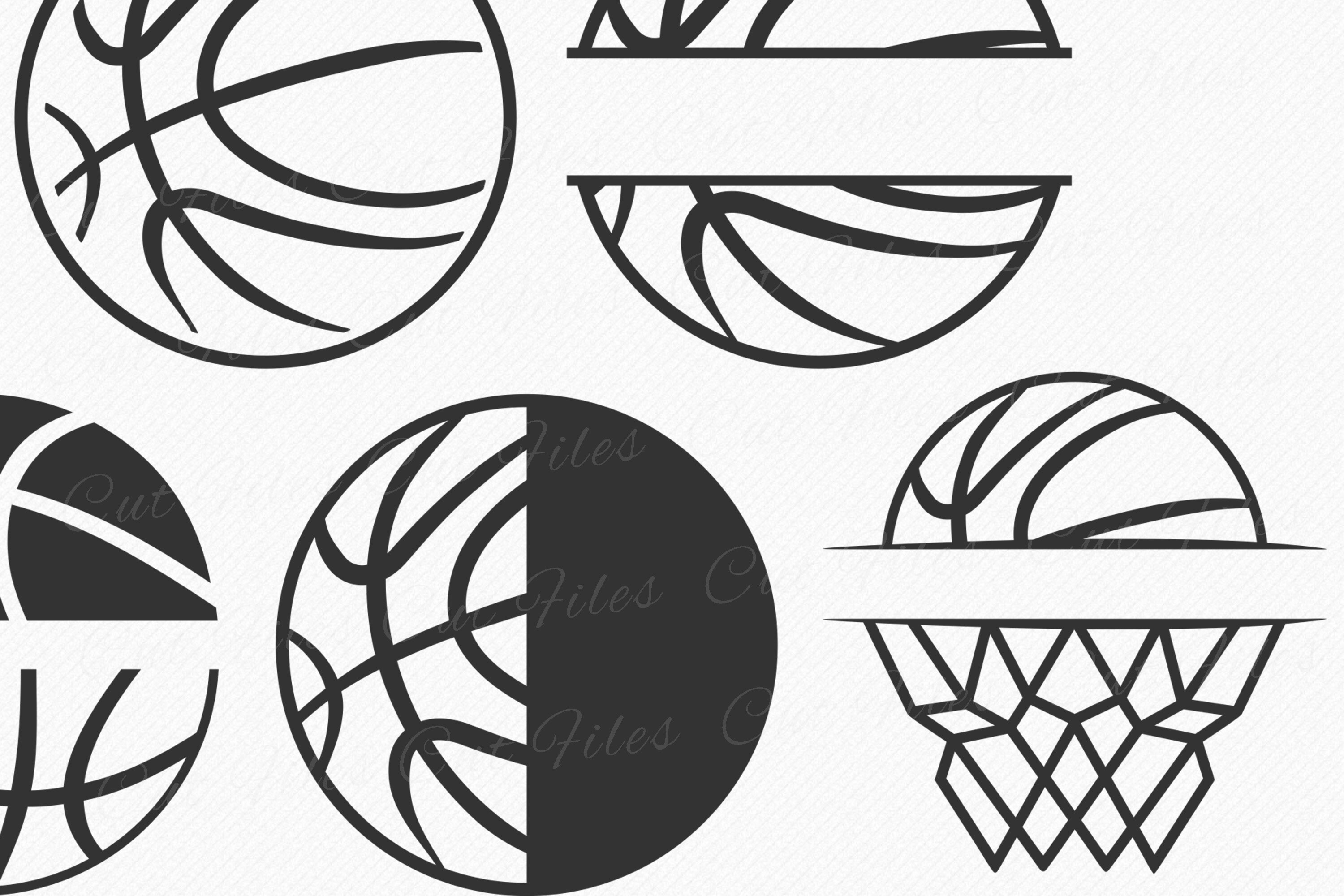 Basketball SVG Bundle Basketball Template Clipart and - Etsy
