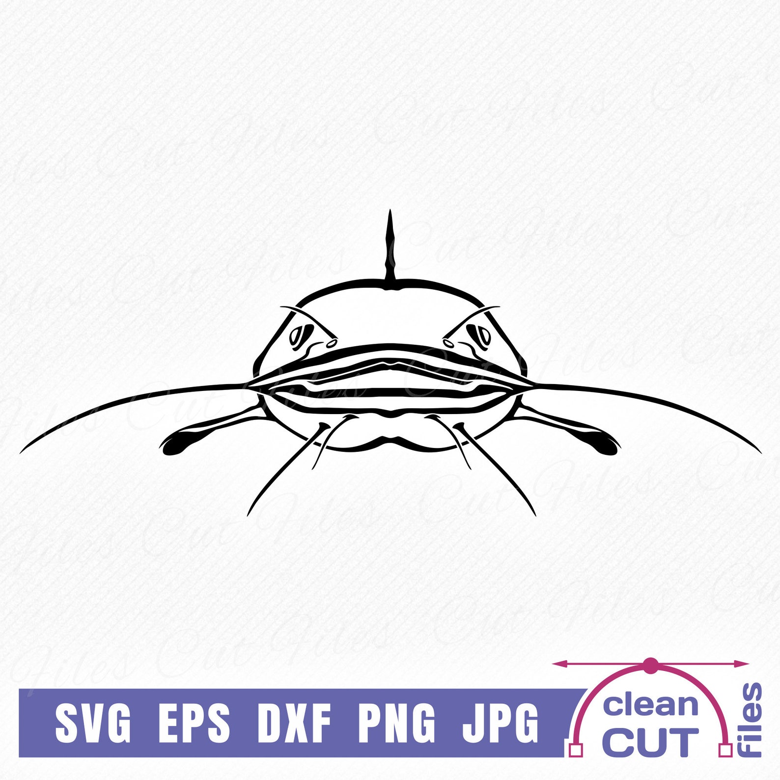 Catfish Head SVG Cutting Files, Catfishing Stencil, Car Decal ...