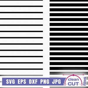 Seamless Stripes Pattern SVG Vector Bundle, Thick and Thin Lines ...