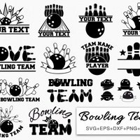 Bowling Svg - Etsy