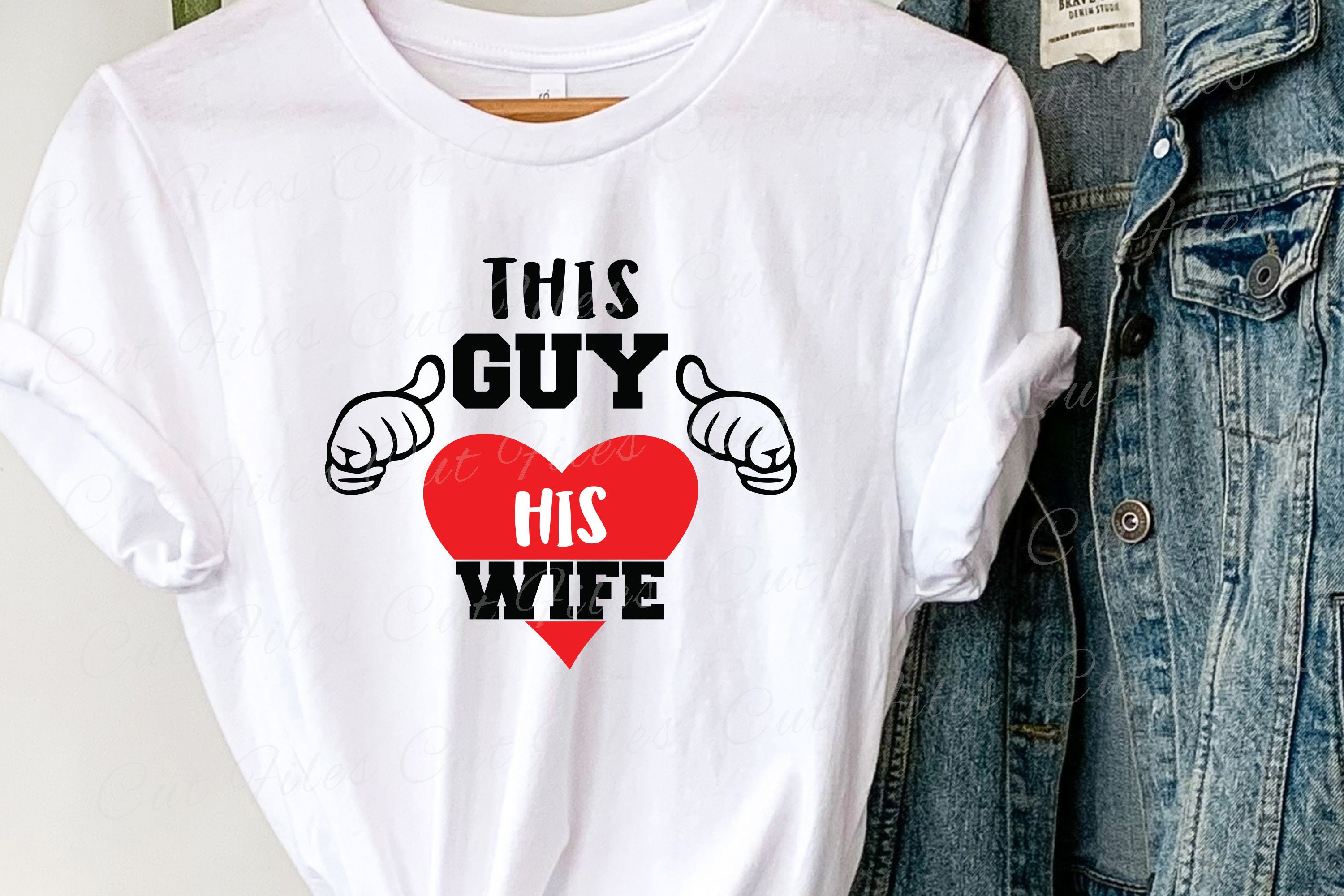 This Guy Loves His Wife SVG Wife SVG T-shirt Designs 4 - Etsy