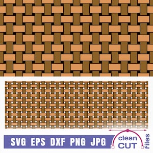 Basket Weave Patterns SVG Bundle, Seamless Basket Weave Template ...