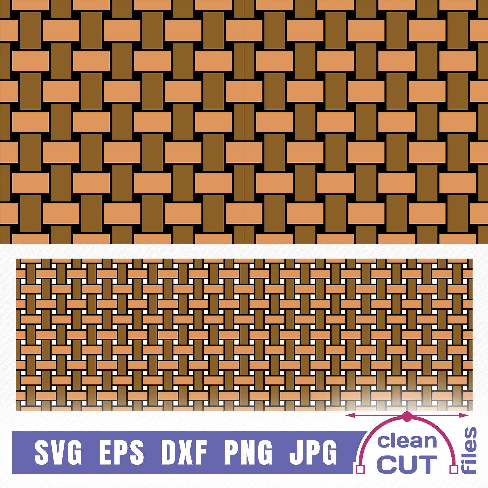 Basket Weave Patterns SVG Bundle, Seamless Basket Weave Template ...
