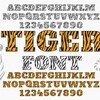 Tiger Print Font: Animal Alphabet SVG, PNG, AI (digital Download) - Etsy