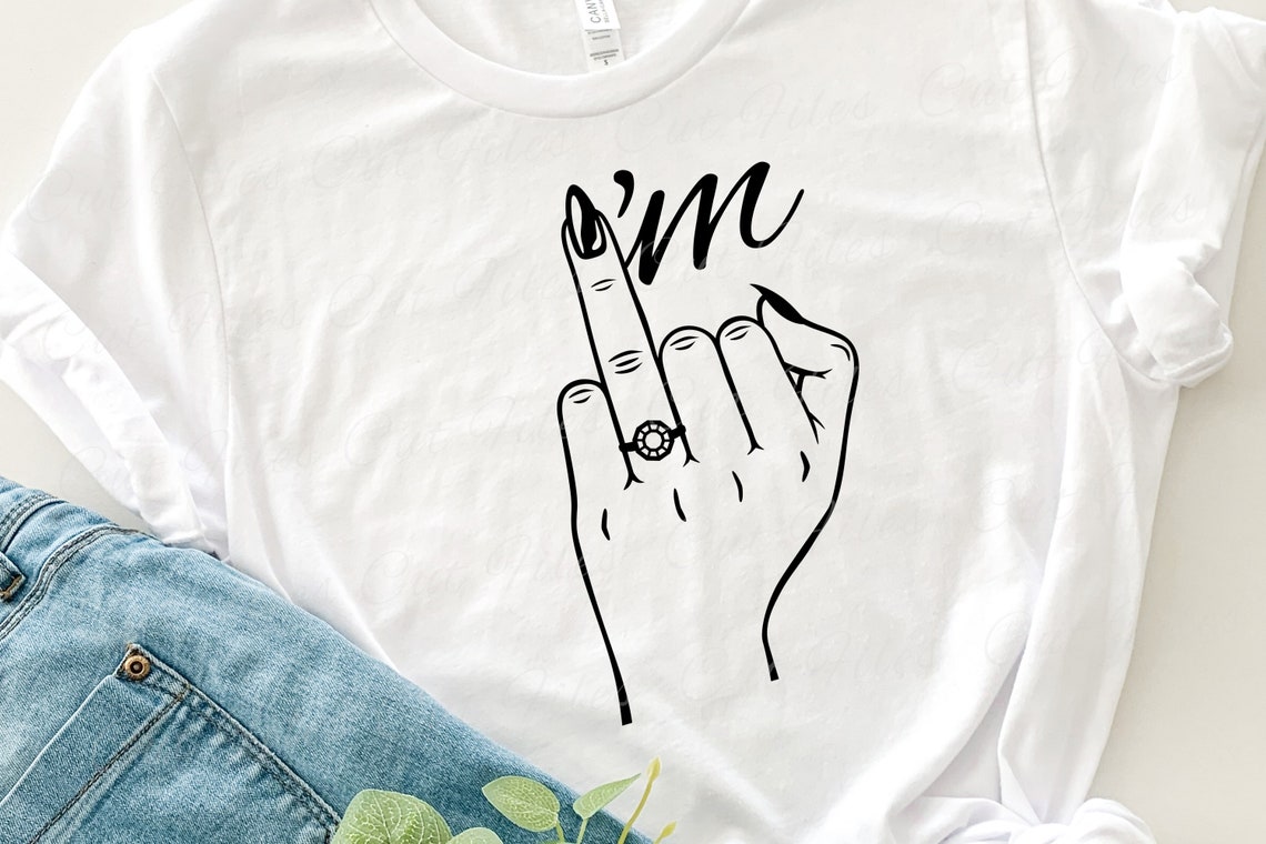 I'm Married SVG Wedding Finger Finger With Wedding Ring - Etsy